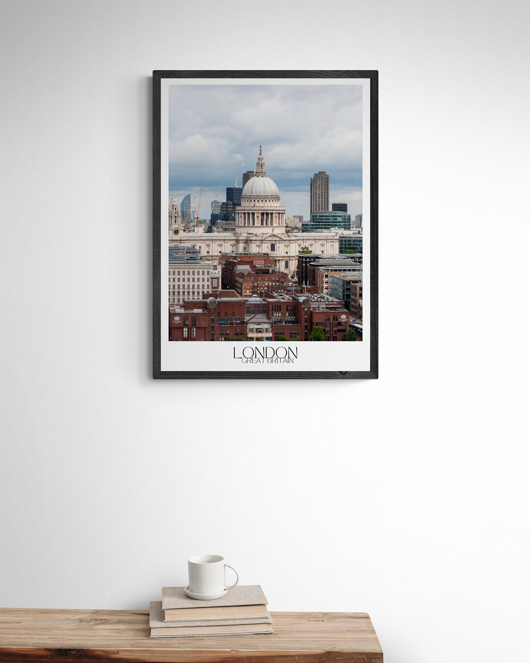 London Poster, St. Paul's Cathedral, Cityscape London Wall Art, London ...