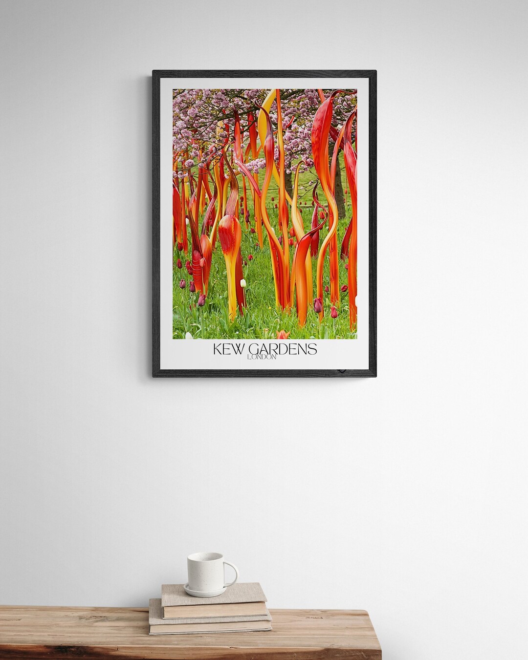 Kew Gardens Glass Art: Dale Chihuly Exposition Poster, Orange Tubes ...