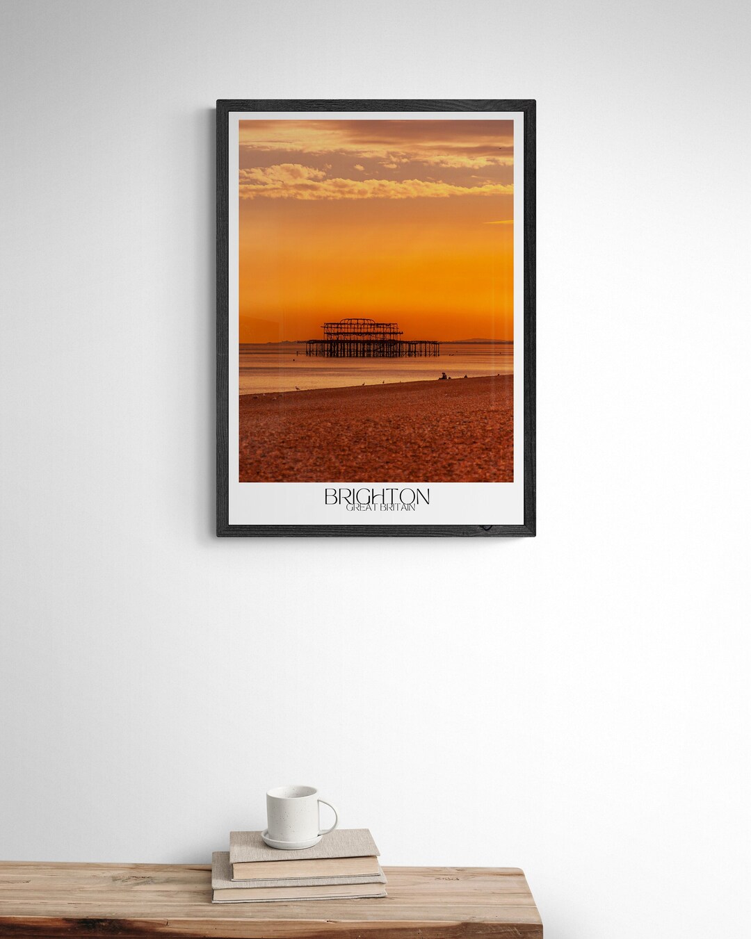 Brighton Sunset Photo Print Poster, Brighton Wall Art, Brighton Photo ...