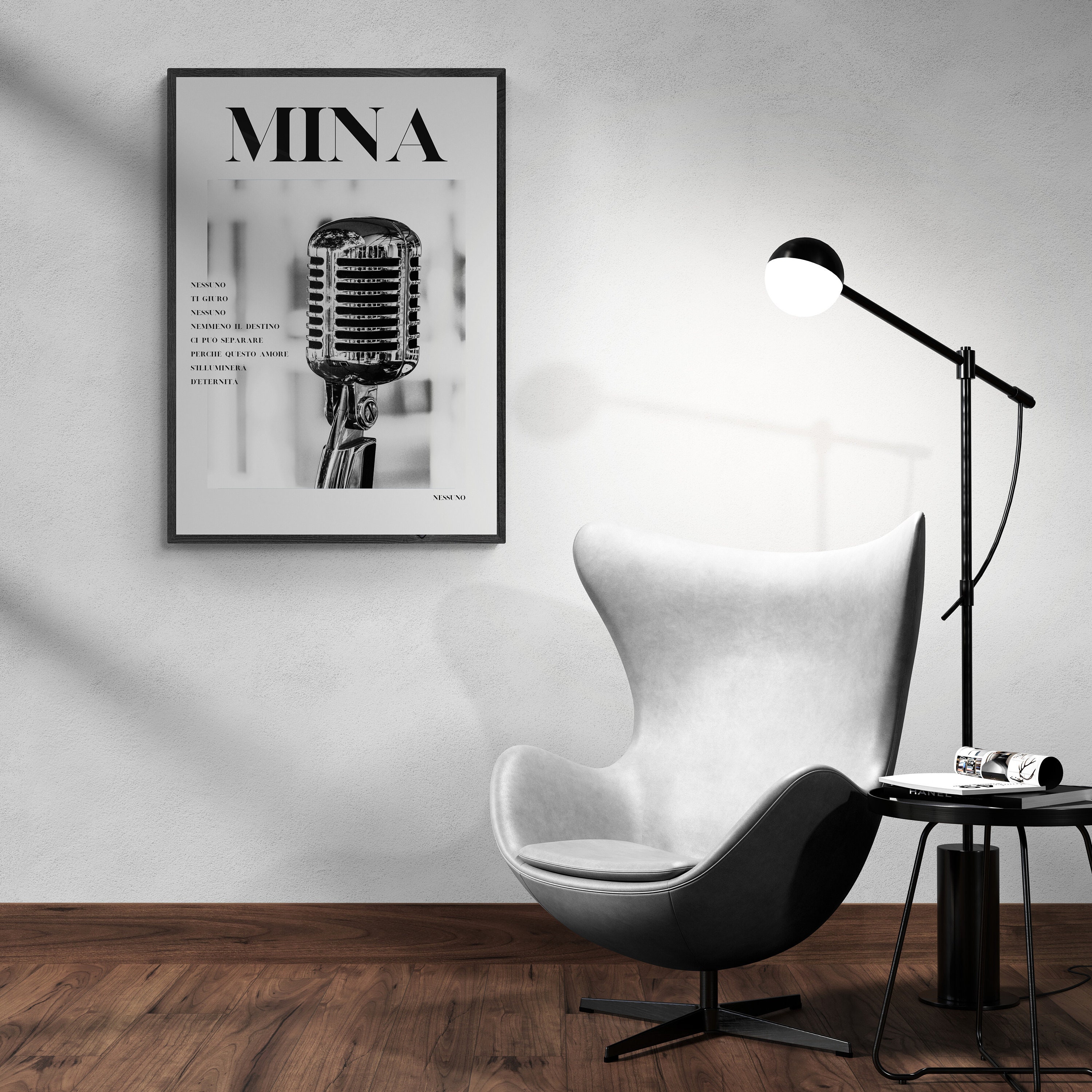 Mina Italian Singer Song Lyrics Quote 'nessuno' Music - Etsy