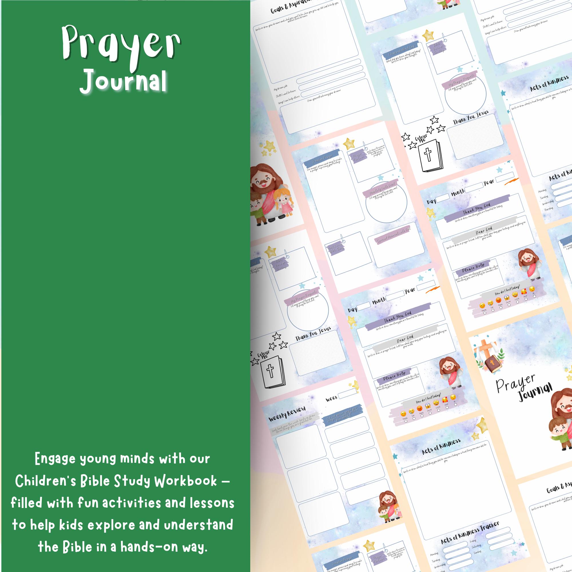 Children’s Prayer Journal | Kids Coloring Pages | Prayer Journal ...