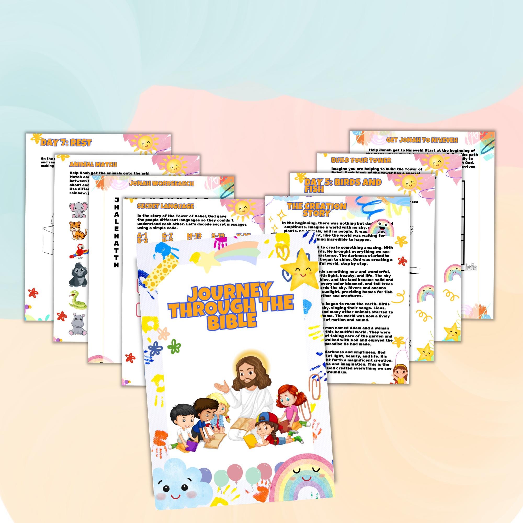 Christian Printable for Kids | Kids Bible Study Printable | Prayer ...
