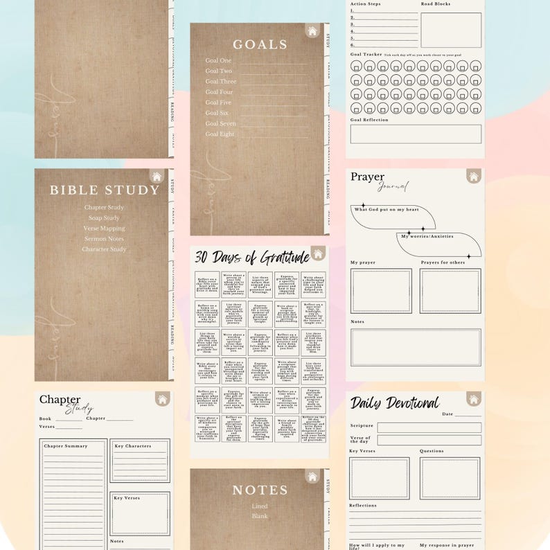 Faith Planner Printable | Christian Planner for Adults | Prayer Journal ...