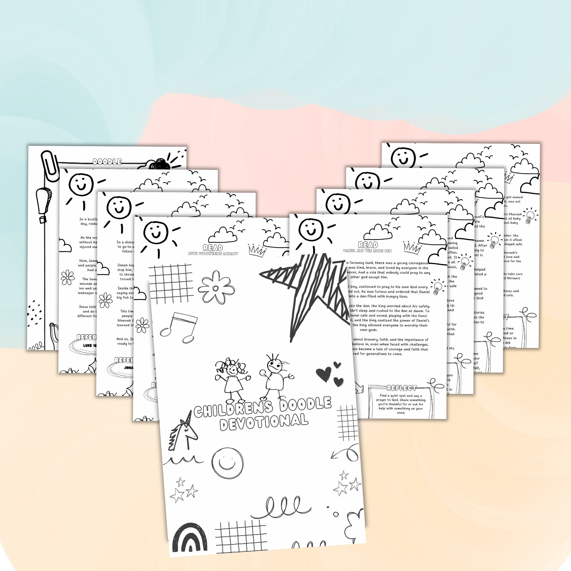 Kids Daily Devotional | Christian Printable for Kids | Prayer Worksheet ...