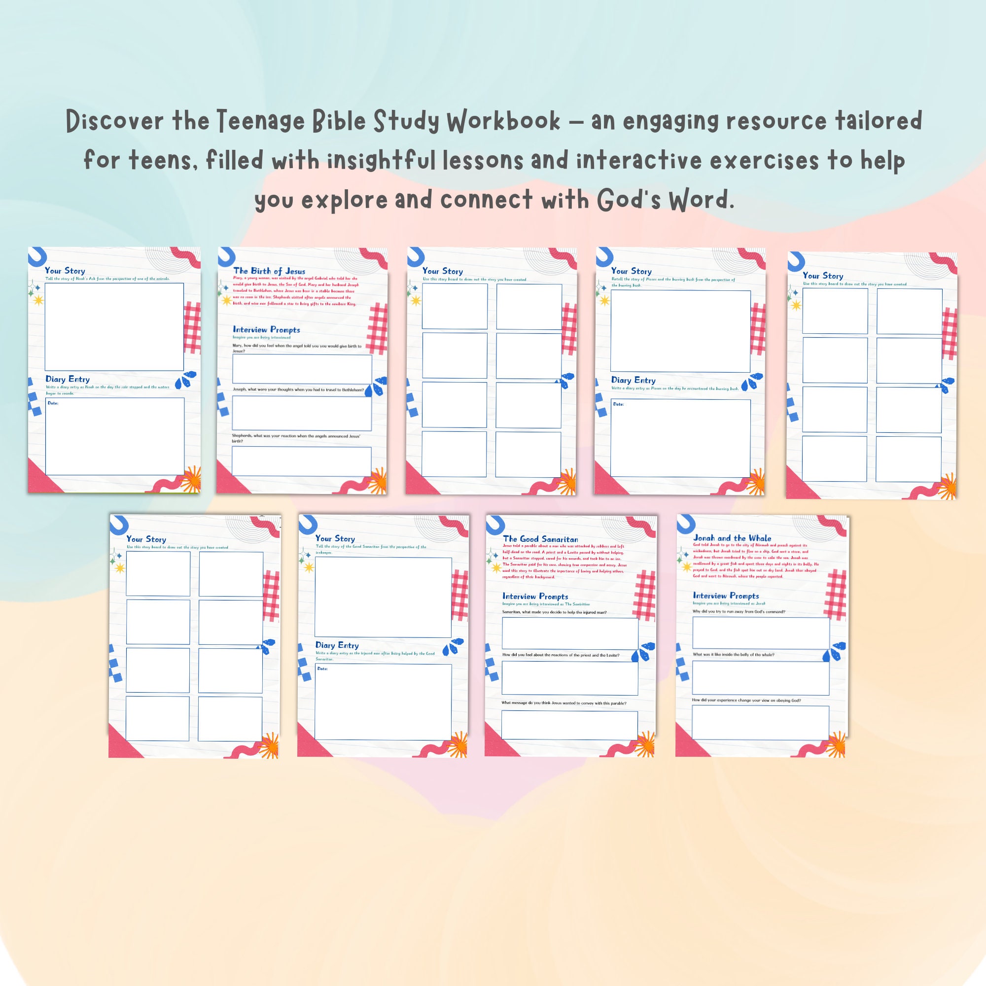 Teen Bible Study Bundle, Teenagers Printable Bible Study, Teens ...