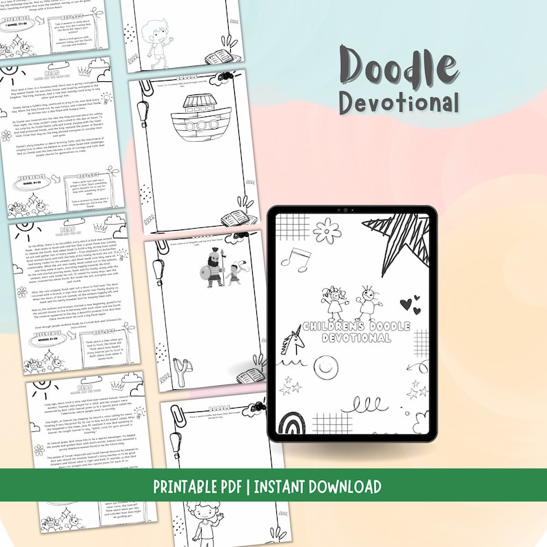 Kids Daily Devotional | Christian Printable for Kids | Prayer Worksheet ...