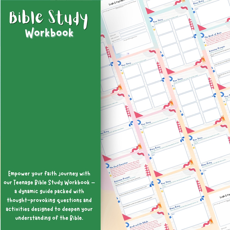 Teen Bible Study Bundle, Teenagers Printable Bible Study, Teens ...