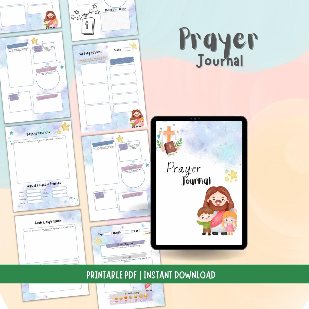 Children’s Prayer Journal | Kids Coloring Pages | Prayer Journal ...