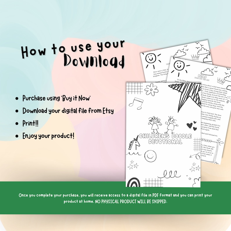 Kids Daily Devotional | Christian Printable for Kids | Prayer Worksheet ...