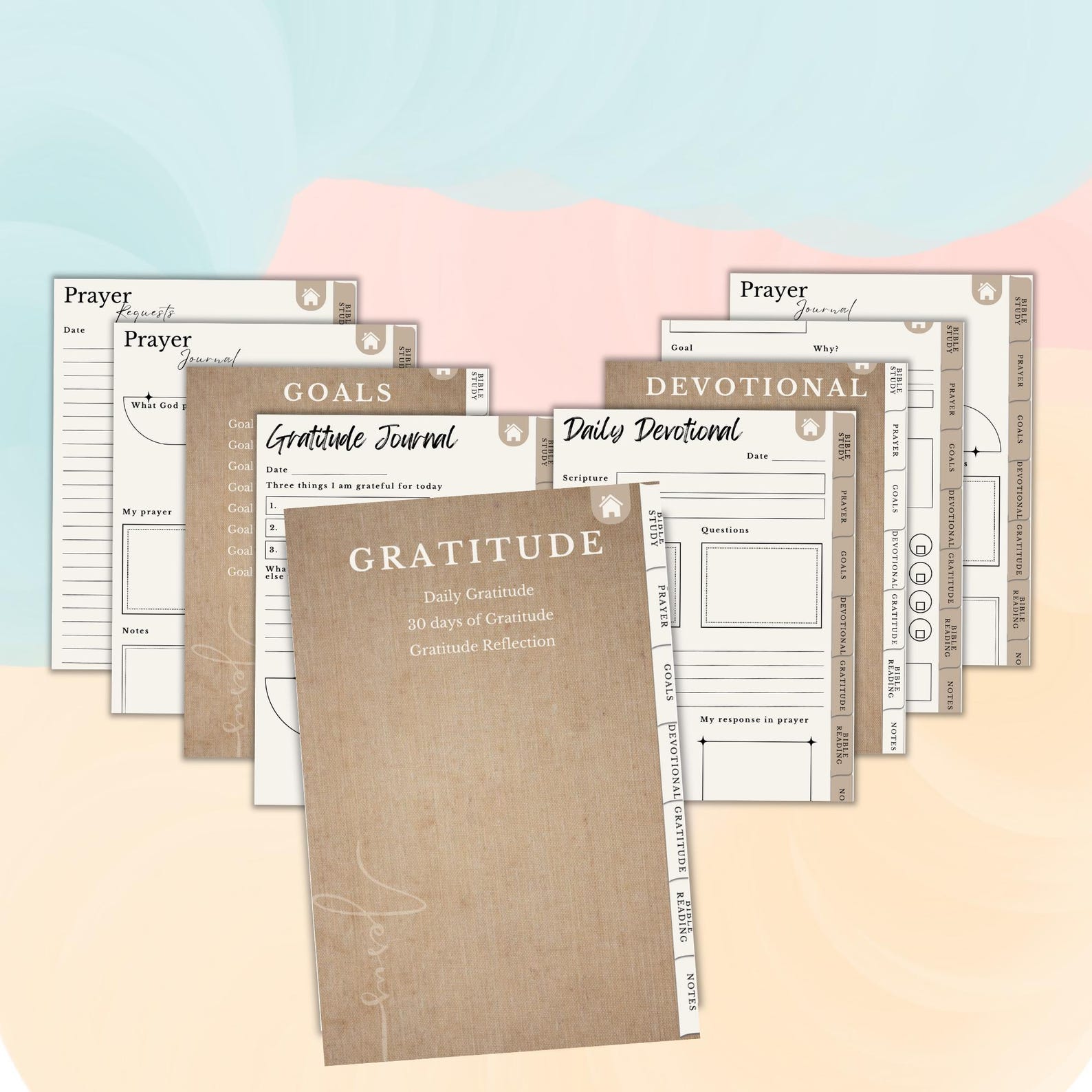 Faith Planner Printable | Christian Planner for Adults | Prayer Journal ...