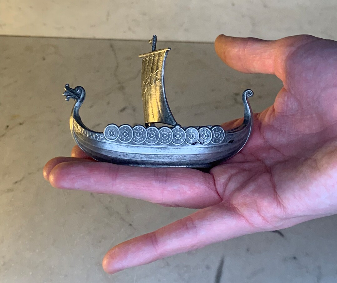 Vintage TINN Norwegian Pewter Viking Ship, TINN Petwer, Norway - Etsy