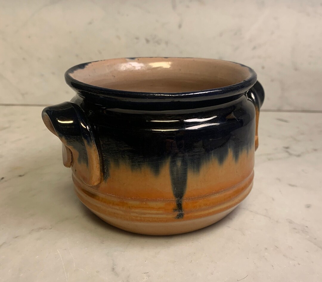Honey Comb & Cobalt Blue Glazed Studio Pottery. - Etsy