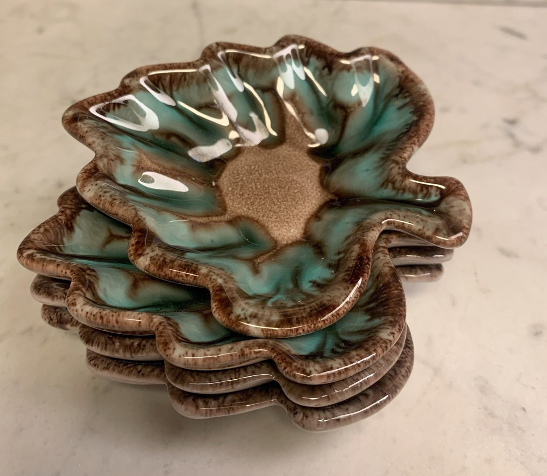 Set of Four Norwegian Hand Made Ceramic Vintage Trays Spektro Studio ...