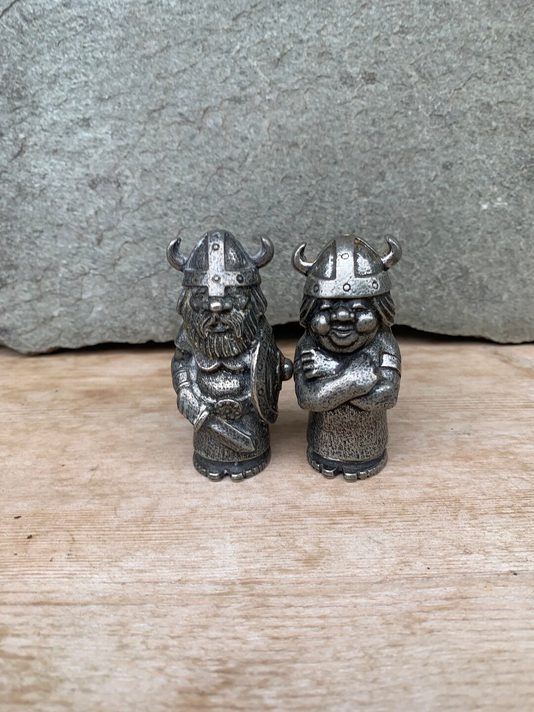 Viking Decor Salt and Pepper Shaker - Norwegian Handcrafted Pewter ...