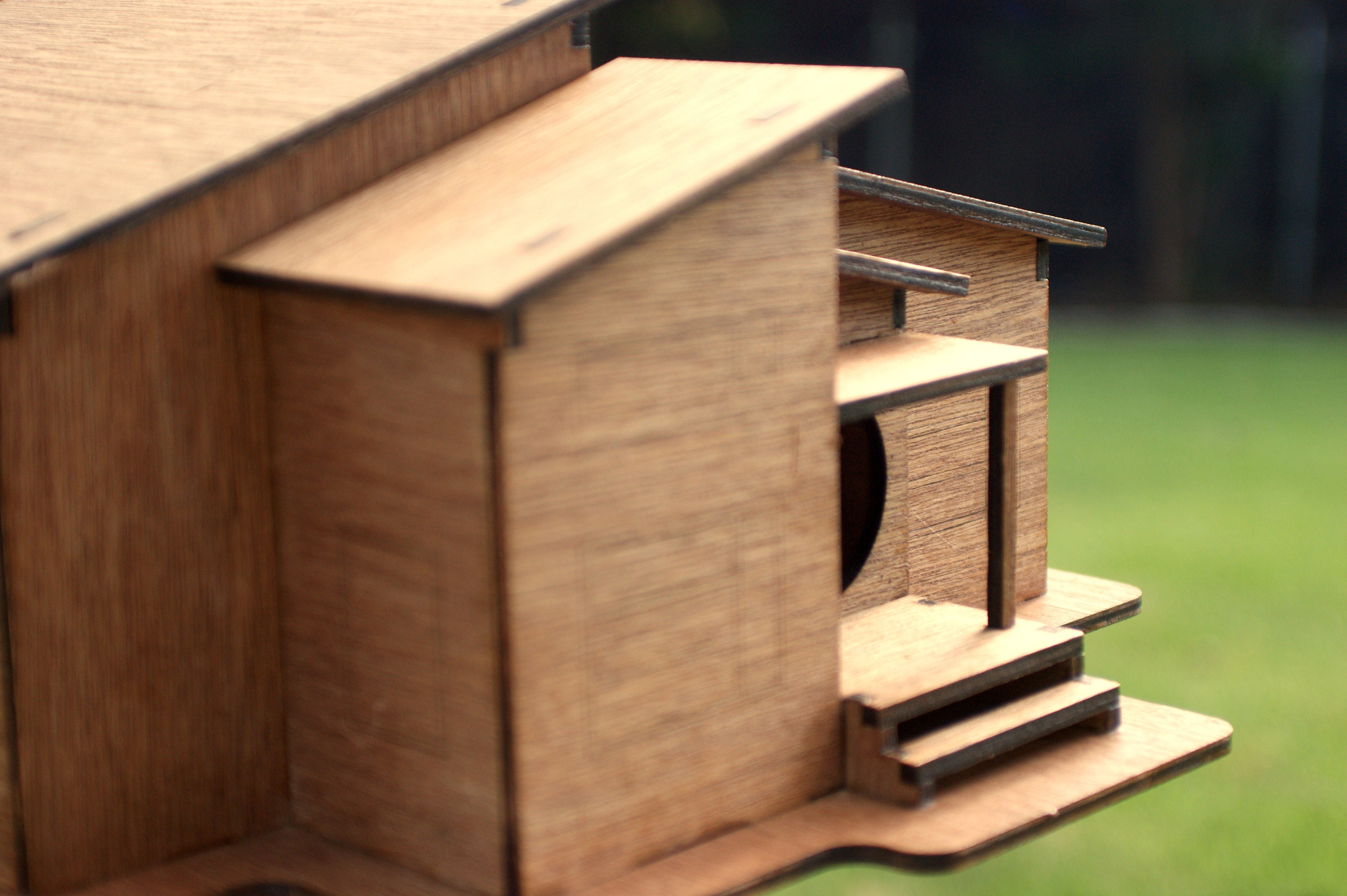Contemporary Style Birdhouse DXF Files Template Glowforge - Etsy