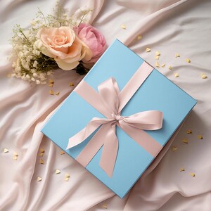 Sky Blue Wrapping Paper Roll, Matte, Glossy, Christmas, Valentine ...