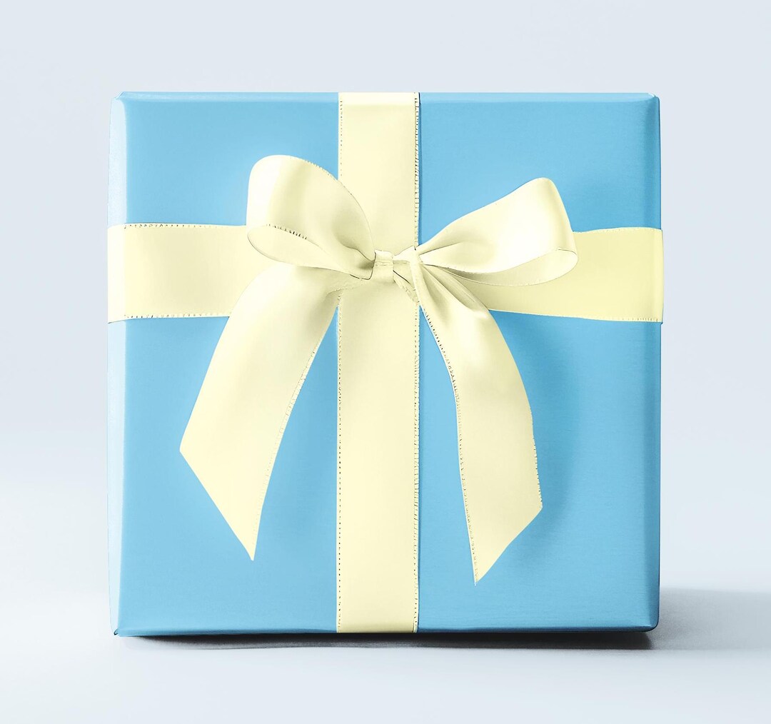 Sky Blue Wrapping Paper Roll, Matte, Glossy, Christmas, Valentine ...