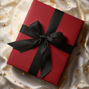 Dark Red Wrapping Paper Roll, Matte or Glossy Finish, Perfect for ...