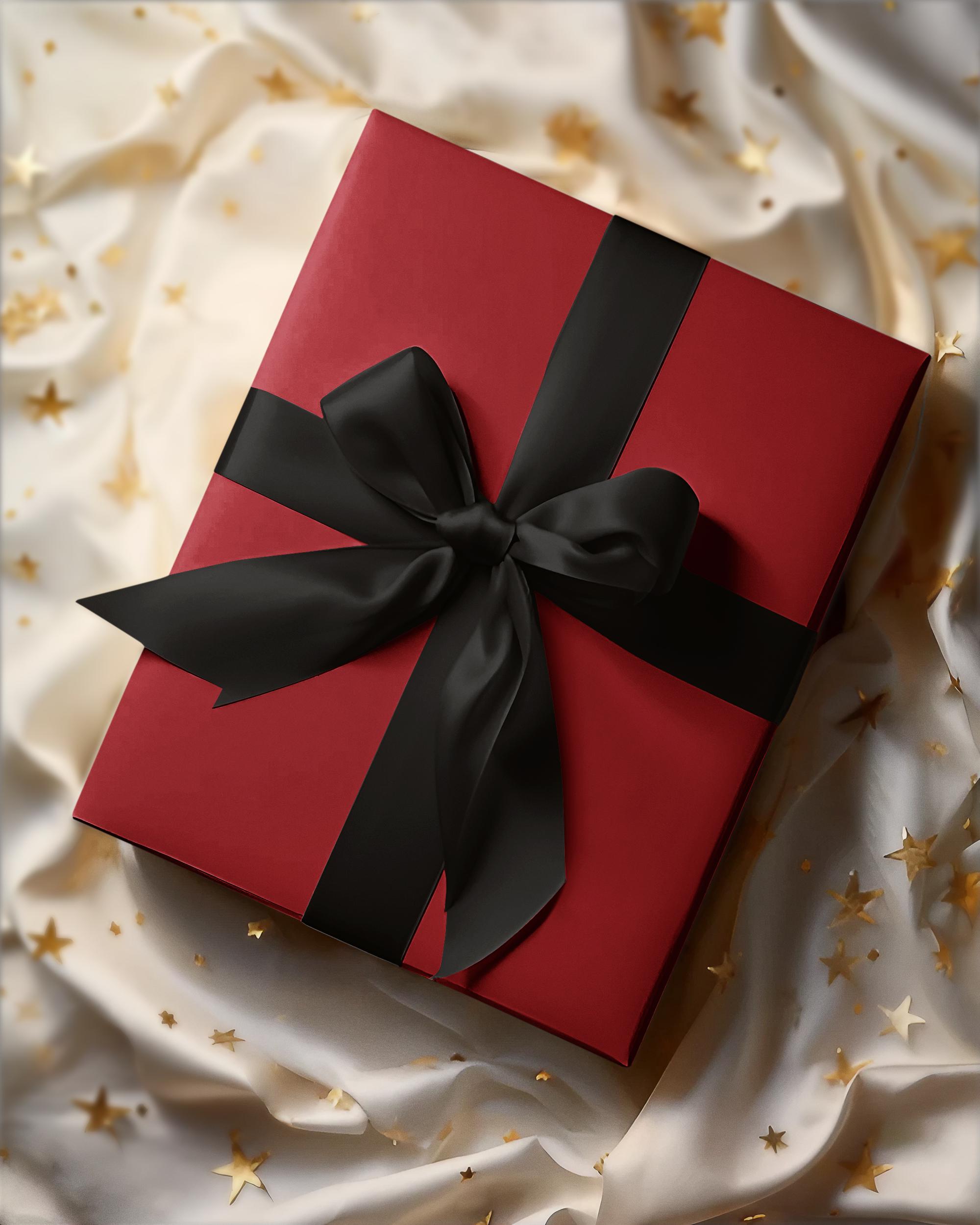 Dark Red Wrapping Paper Roll, Matte or Glossy Finish, Perfect for ...