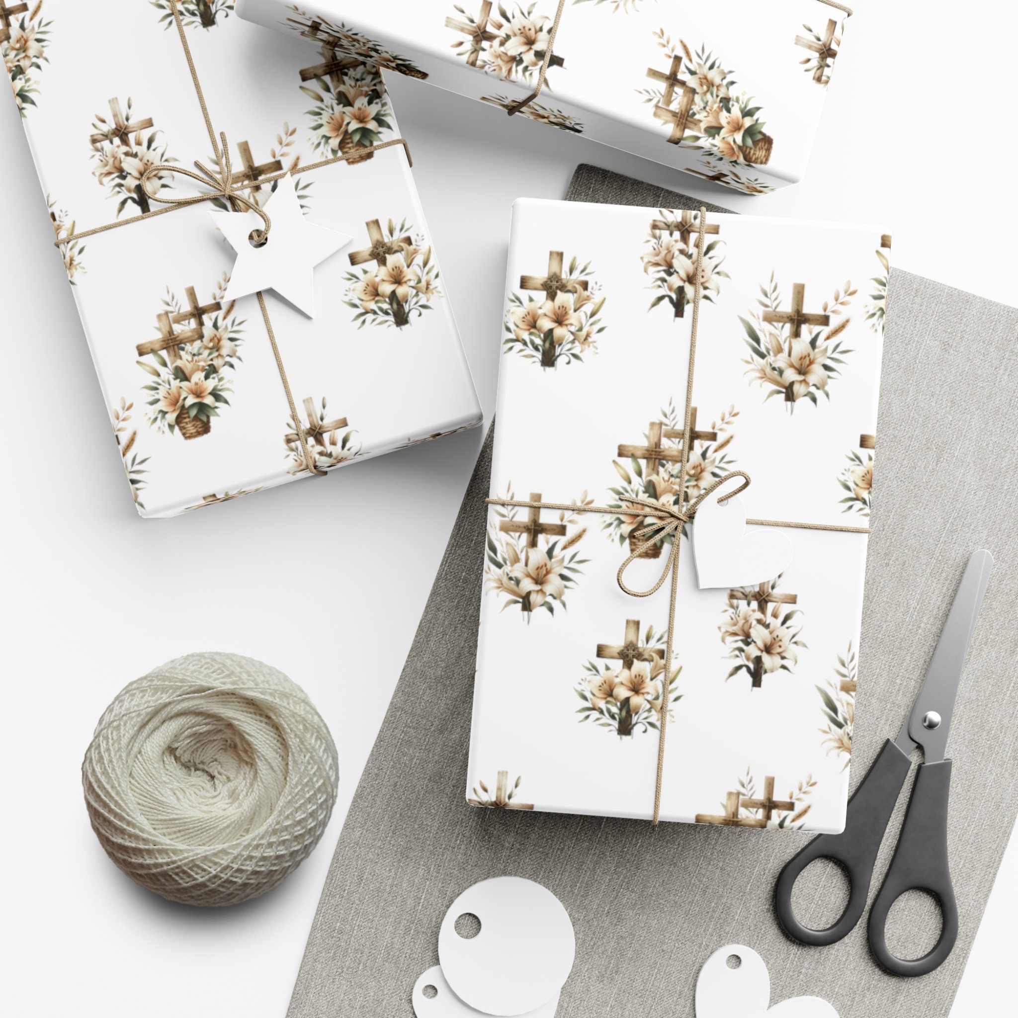 First Communion Wrap, Religious Wrapping, Church Event Packaging ...