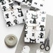 Minimalist Black Cat Wrapping Paper, Birthday Gift ,special Occasions ...