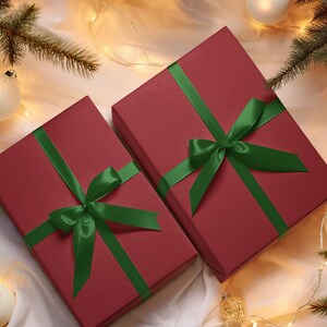 Dark Red Wrapping Paper Roll, Matte or Glossy Finish, Perfect for ...