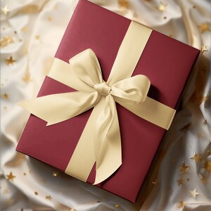 Dark Red Wrapping Paper Roll, Matte or Glossy Finish, Perfect for ...