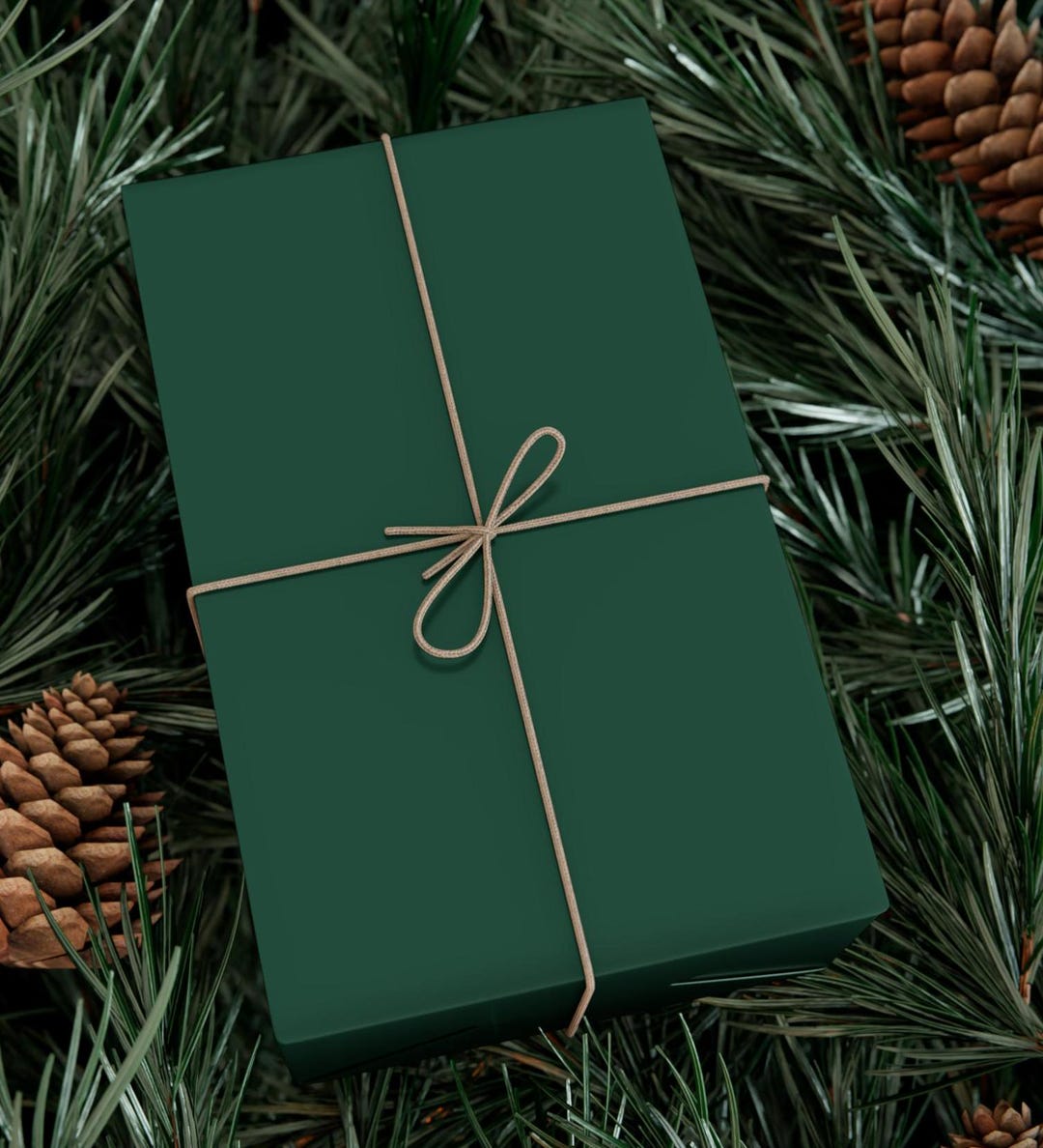 Dark Green Wrapping Paper Roll, Matte or Glossy Finish, Perfect for ...