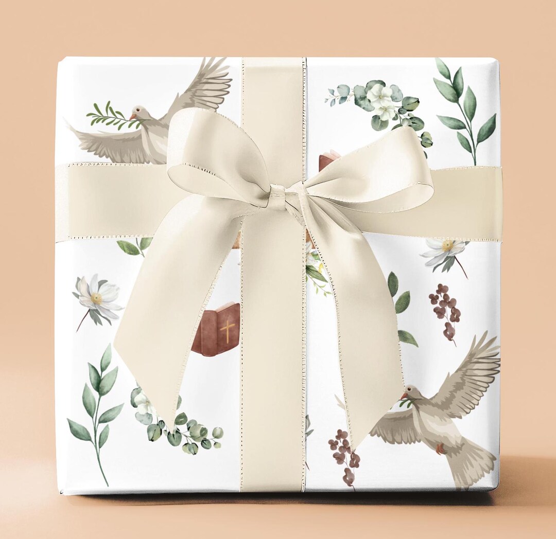 Wedding Wrap, Communion Wrap, Religious Wrapping, Church Event ...