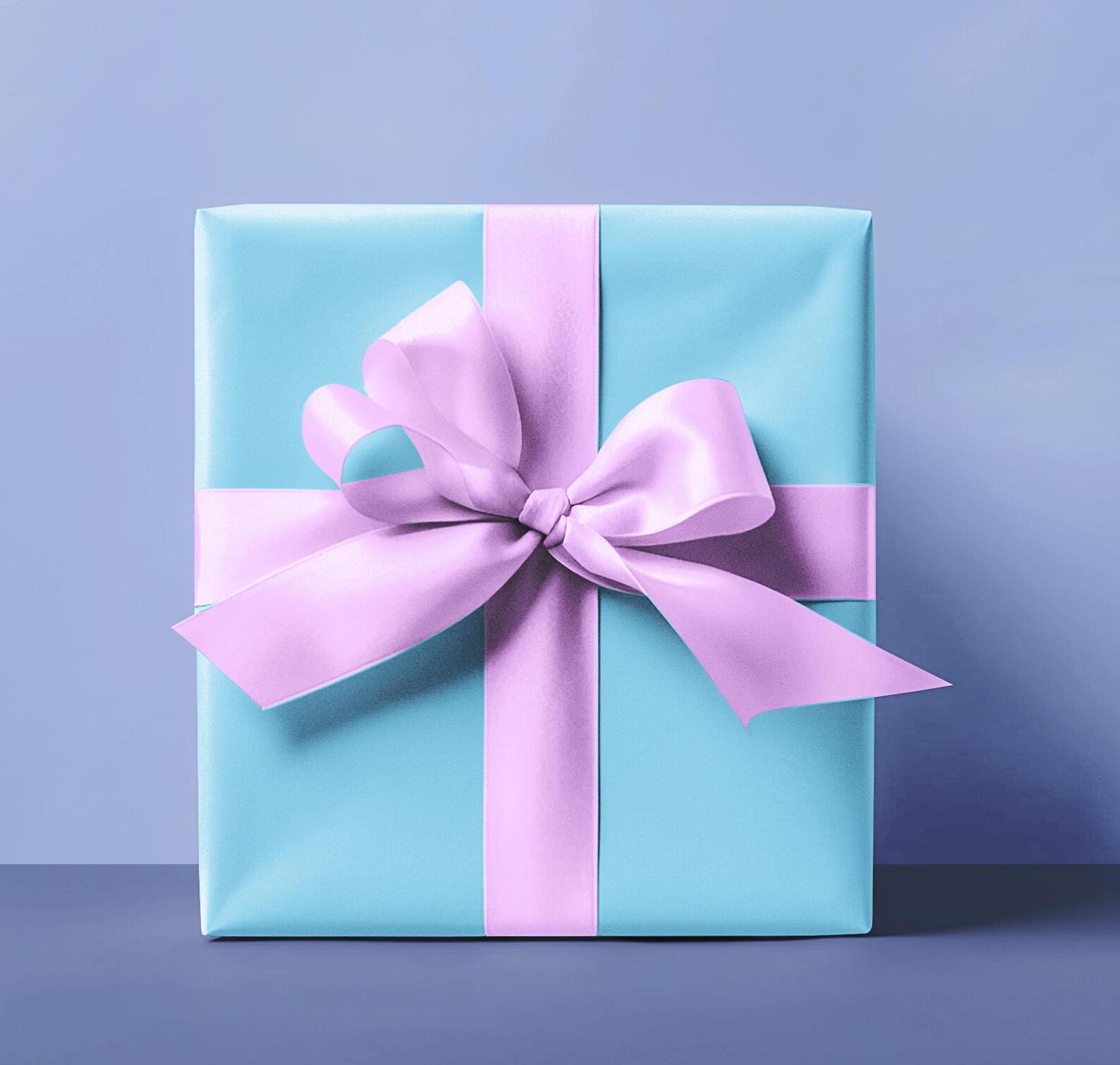 Sky Blue Wrapping Paper Roll, Matte, Glossy, Christmas, Valentine ...