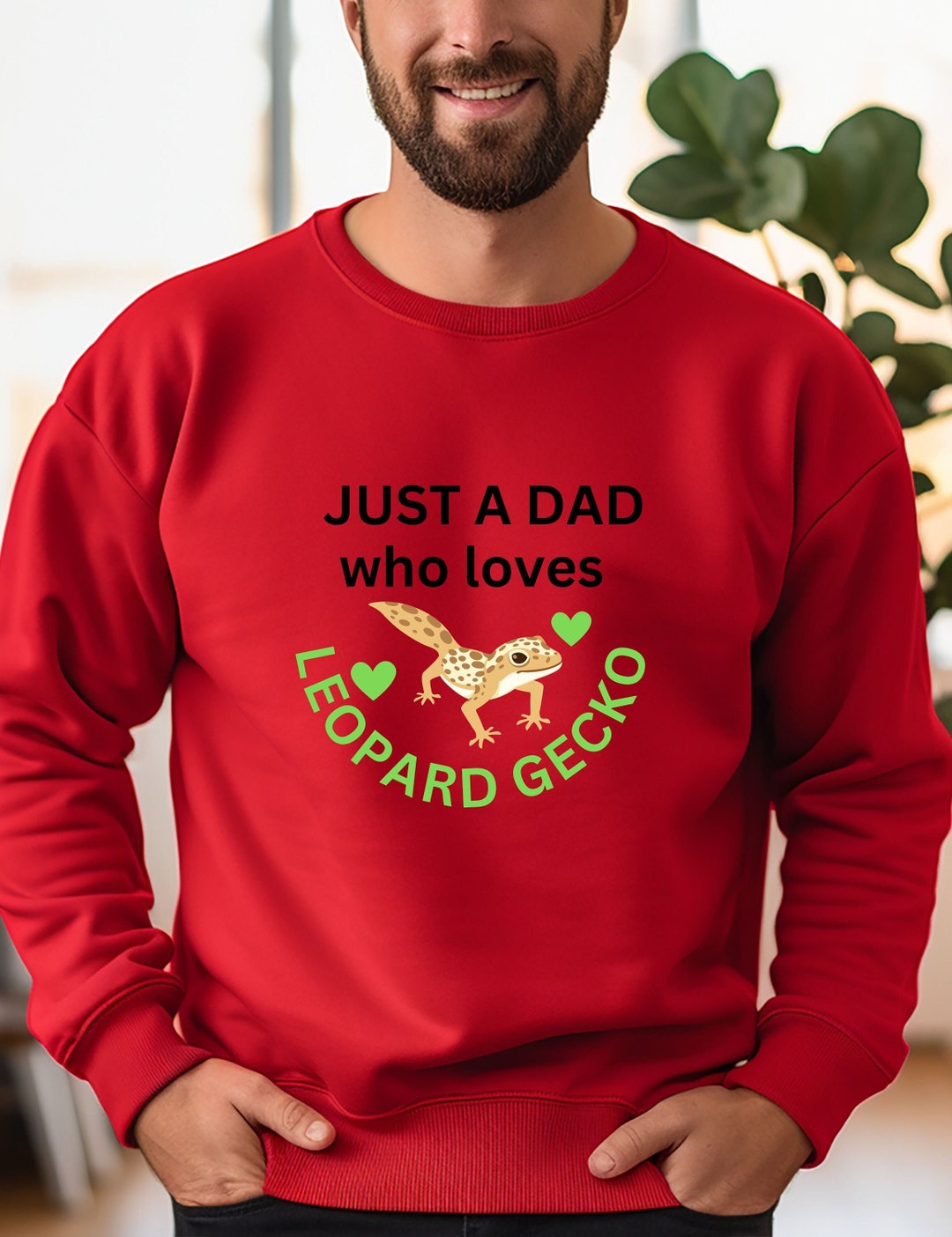 Leopard Gecko Dad Sweatshirt,leopard Gecko Sweatshirt, Fathers Day ...