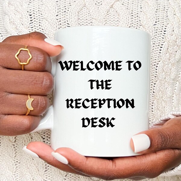 White Reception Desk - Etsy