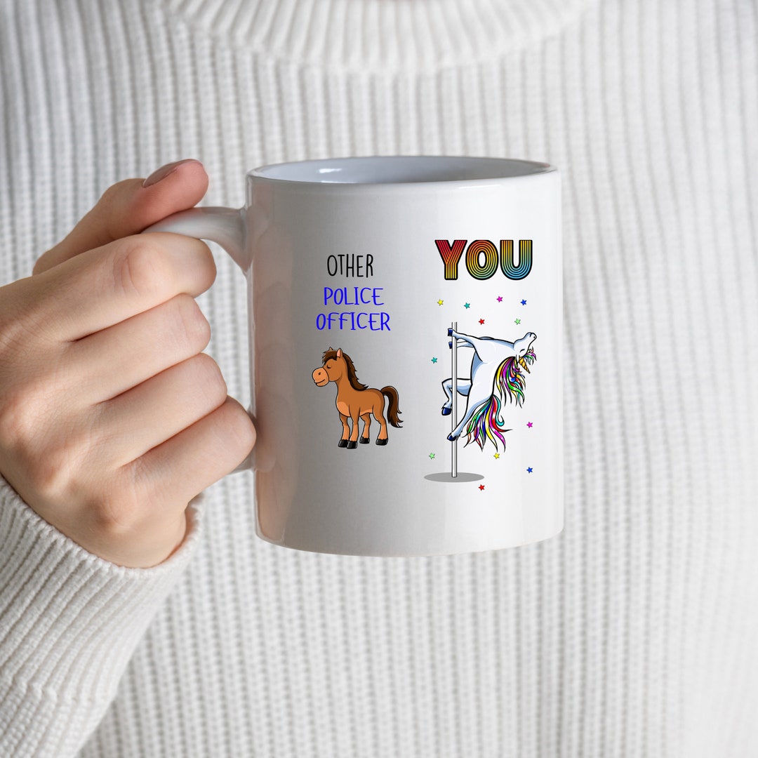 Unicorn Police Officer Coffee Mug: Law Enforcement Retirement Gift - Etsy