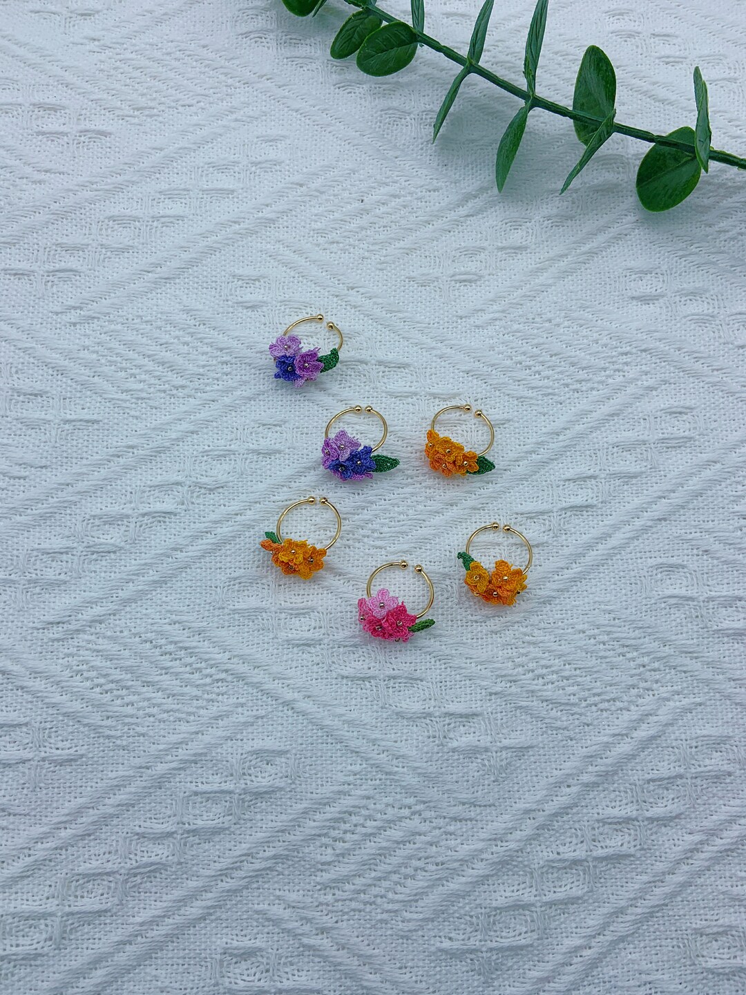 Mini Crochet Laurel Ring Micro Crochet Laurel Ring Mini - Etsy