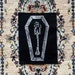 Coffin and Shovel Linocut Design Patch - Etsy