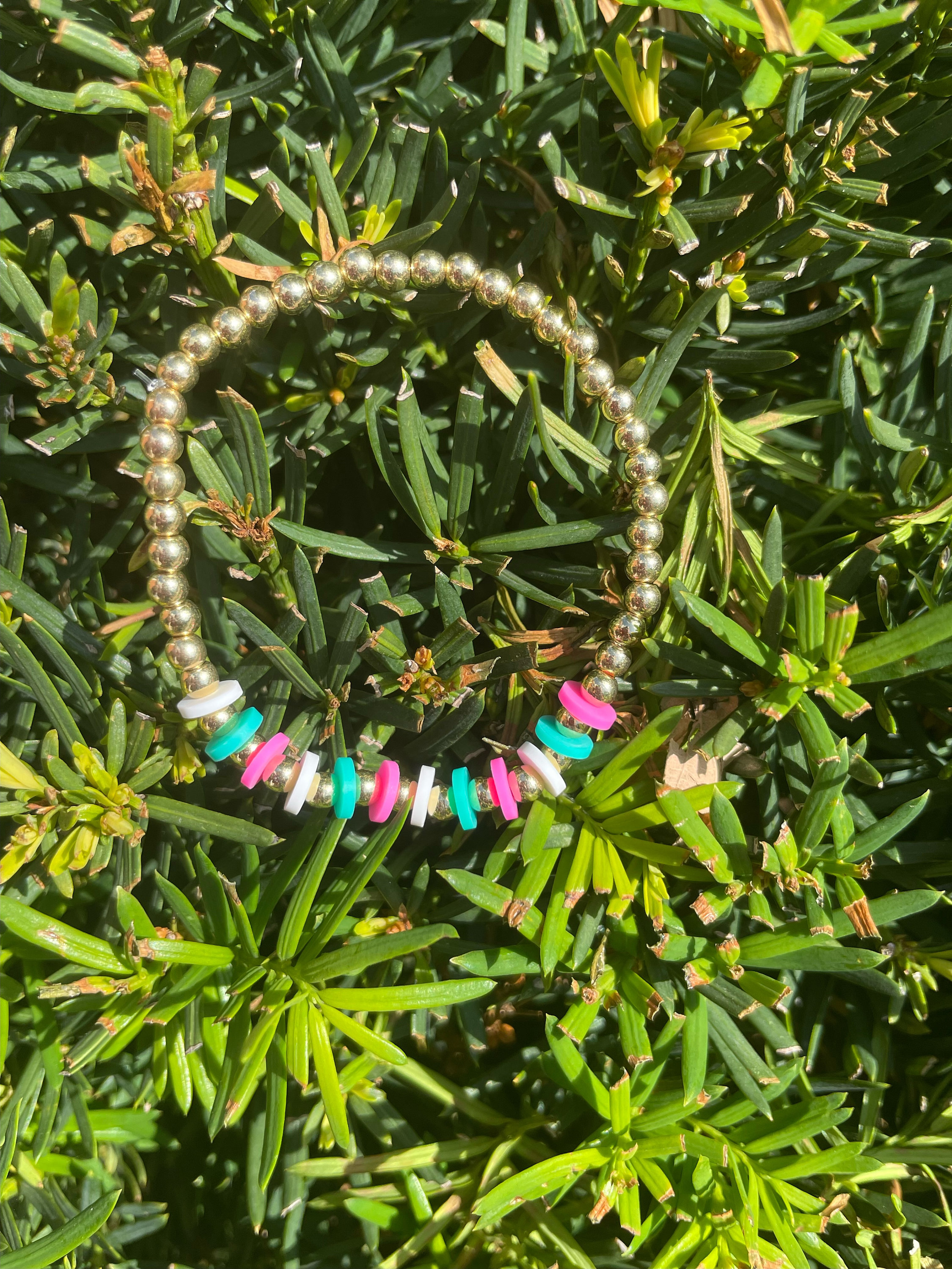 Preppy Smiley Face Clay Bead Bracelet Stack - Etsy