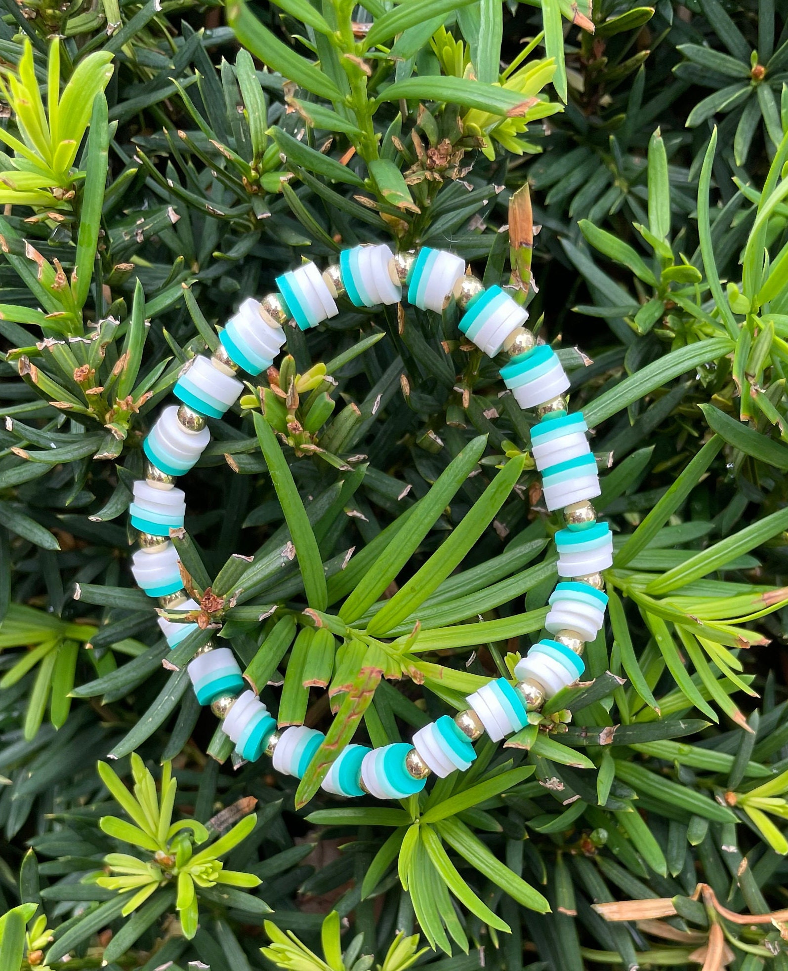 Melting Colors Clay Bead Bracelet - Etsy