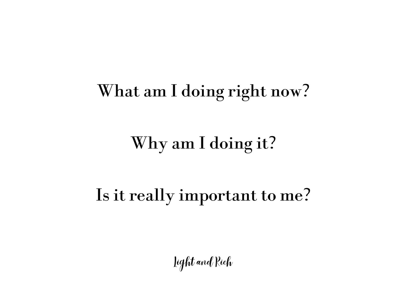 Printable Mindfulness Poster: Self-awareness Questions for Mental ...
