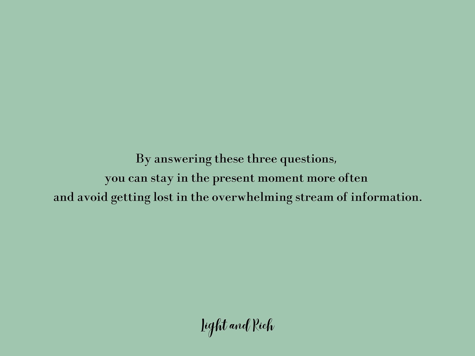 Printable Mindfulness Poster: Self-awareness Questions for Mental ...