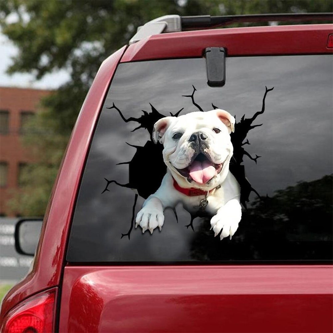 English Bulldog Decal - Fits Cars, Windows, Laptops and Any Smooth ...