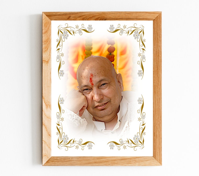 Jai Guruji Maharaj Gurudev Photo Print for Wall Worship - Etsy