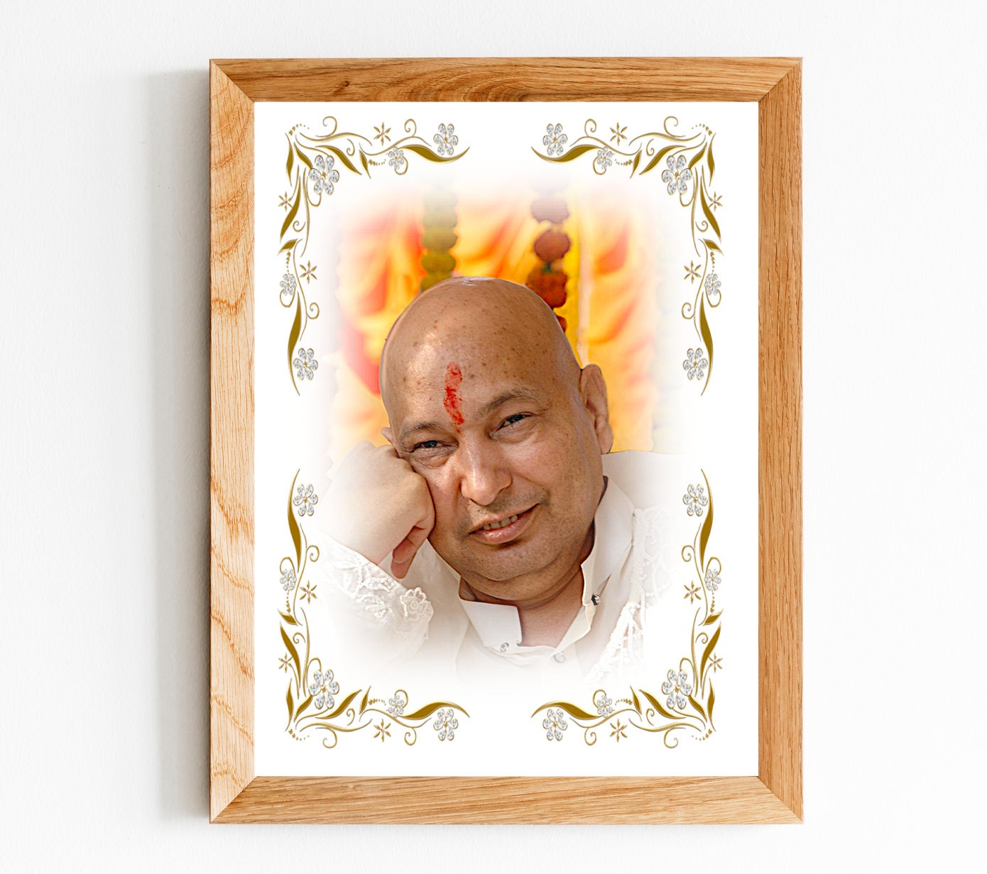 Jai Guruji Maharaj, Gurudev Photo Print for Wall, Worship Room, Table ...
