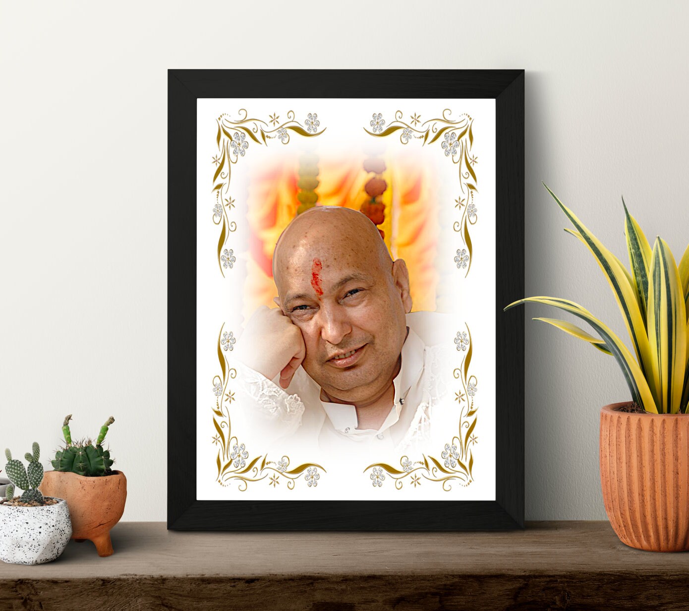 Jai Guruji Maharaj, Gurudev Photo Print for Wall, Worship Room, Table ...