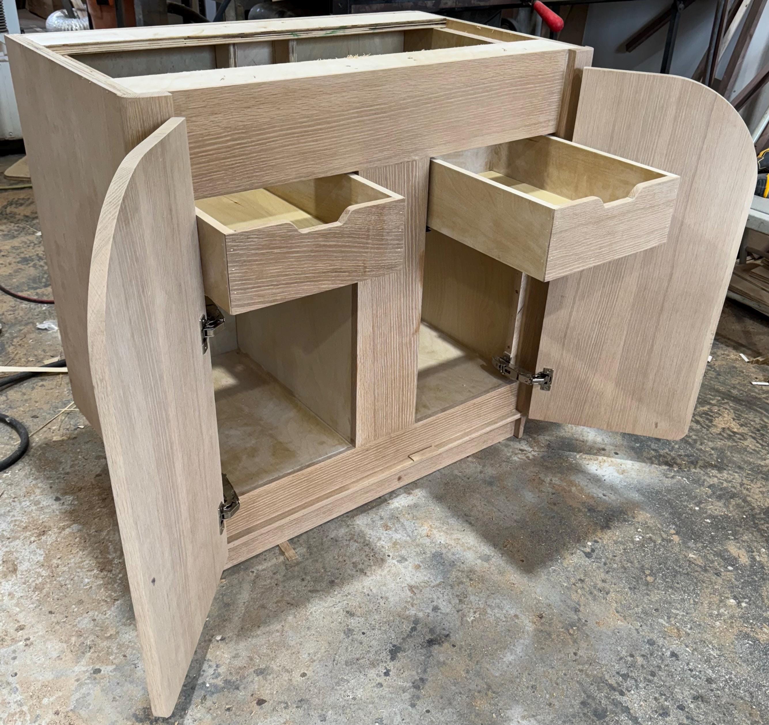 Designer Inspired White Oak Rift Sawn Bathroom Vanity - Etsy