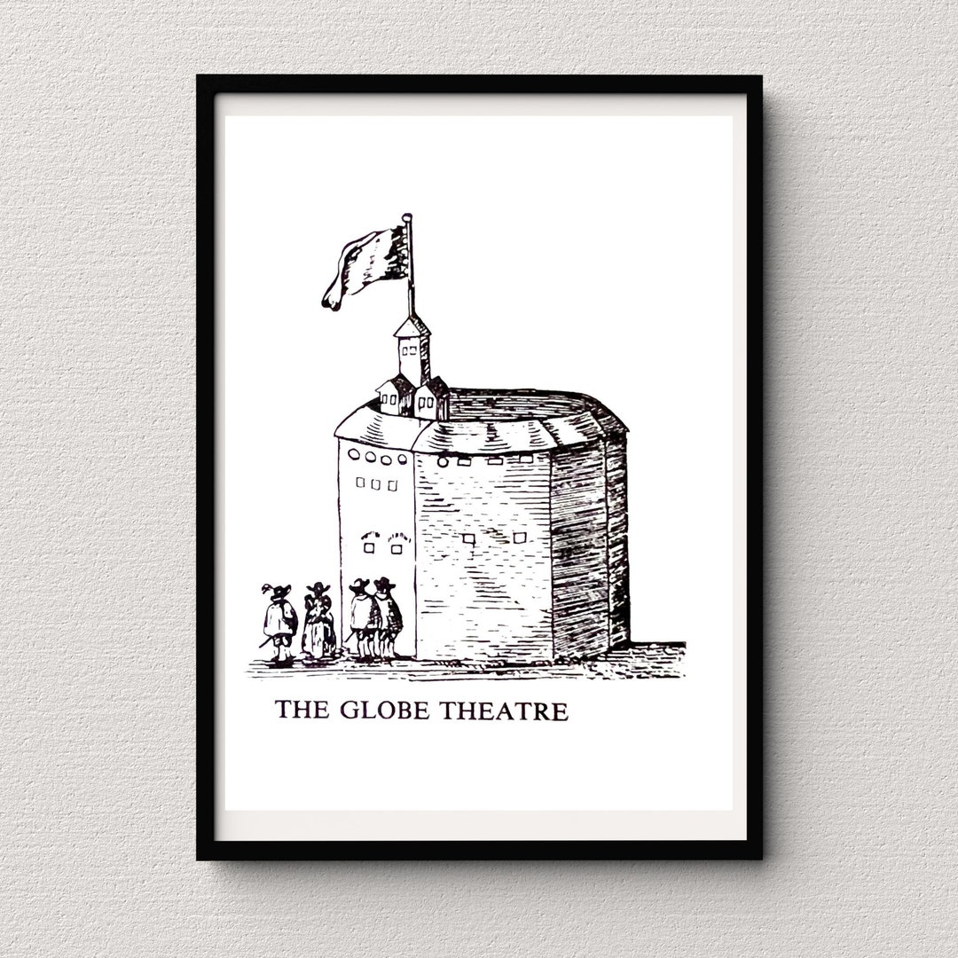 Globe Theatre Poster Digital Print - Etsy
