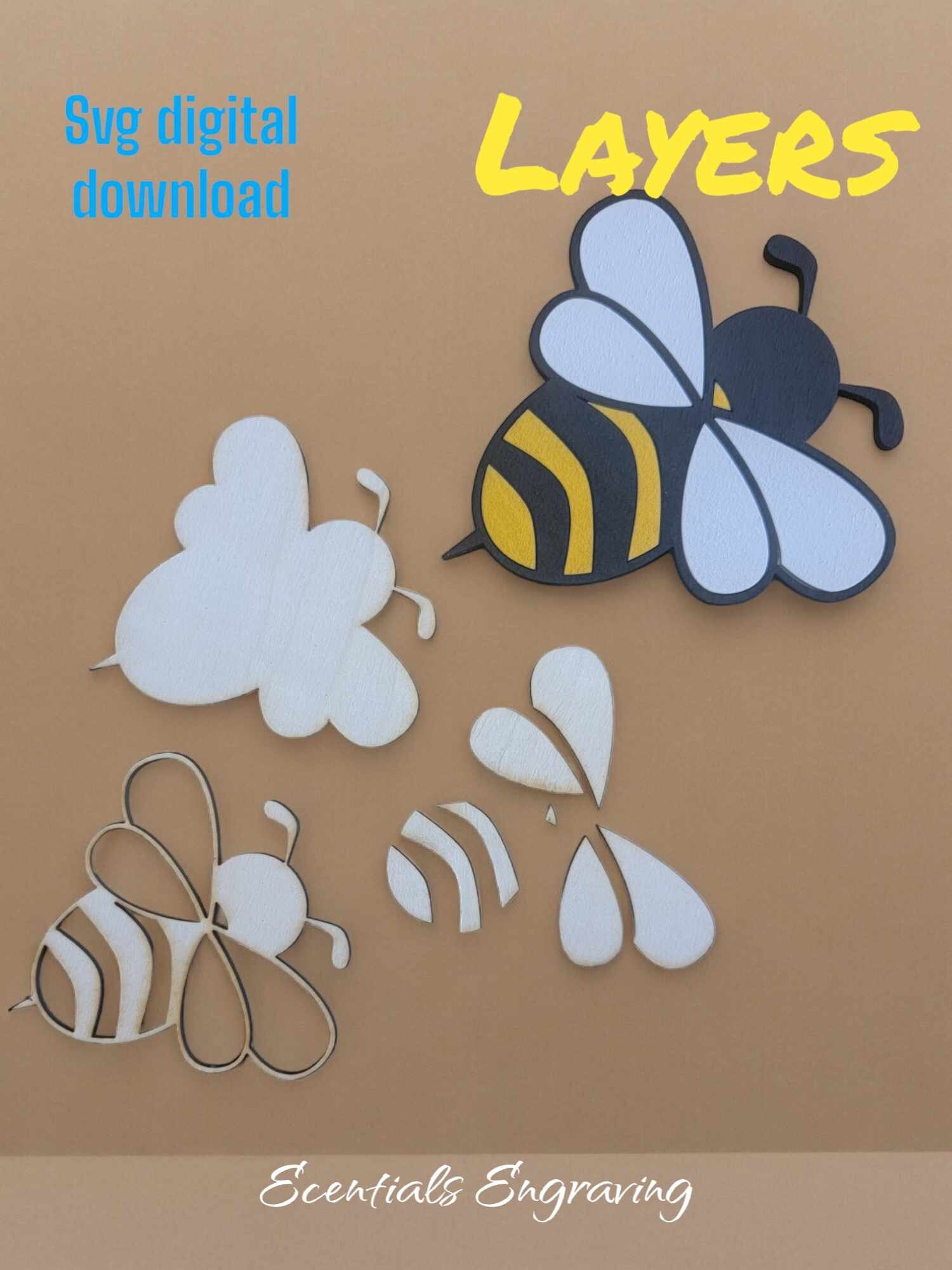 Bumblebee Layer / Cut SVG File - Laser - Glowforge - Etsy