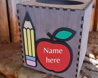 Teacher Tissue Box Cover - Etsy
