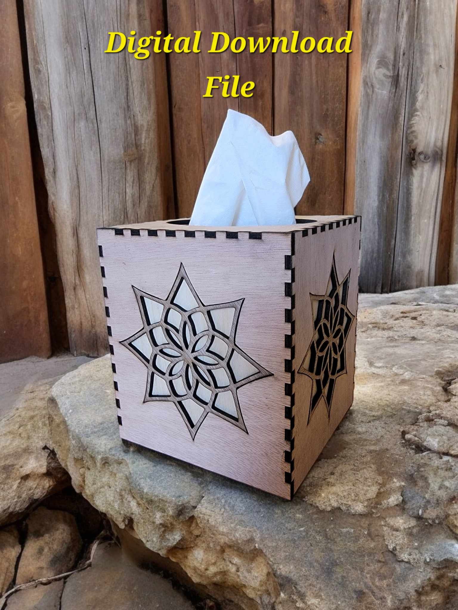 Tissue Box Cover Designs Layer / Cut SVG File - Laser - Glowforge - Etsy