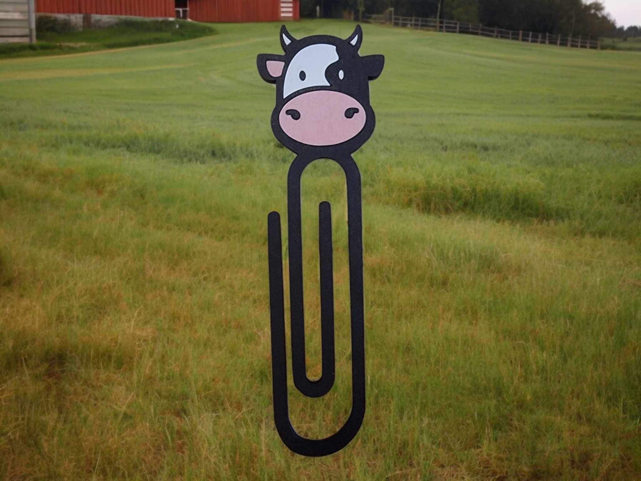 Cow Paperclip Bookmark SVG File / Cut Layers File Laser Glowforge - Etsy