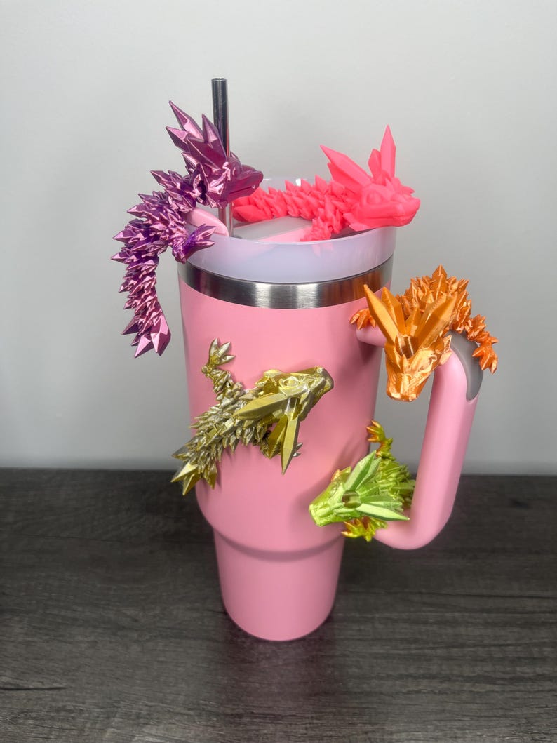 Articulated Dragons Straw Toppers for 8.5 Mm Straws - Etsy